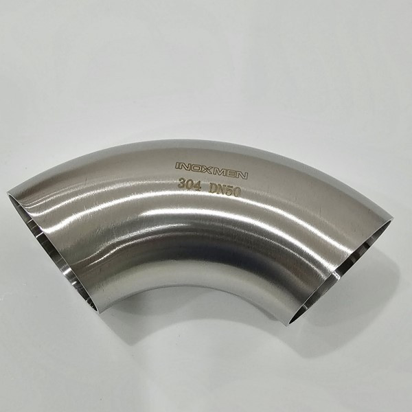 Co hàn 90°, tiêu chuẩn DIN, inox 304, size DN50 52 1.5
