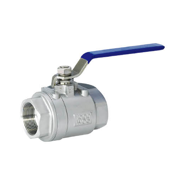 Van bi công nghiệp 2PC, inox 304, nối ren, size DN25